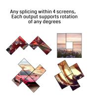 China 4K60 Video Wall Processor with PIP Roaming and RS232 Control for Multi-Screen Display for sale
