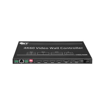 China 4K60 Video Wall Controller with 6 HDMI Outputs and RS232 Control for Multi-Screen Display for sale