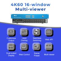 China 4K60 Multi Viewer with 16 Window Seamless Switching 4X4 Segmentation and Two Screens Display Simultaneously for Video Conferencing for sale