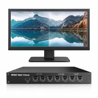 China 4K60 Multi Viewer with 16-Window Seamless Switching, 4×4 Video Wall Segmentation and Dual Screen Output for Video Conferencing for sale