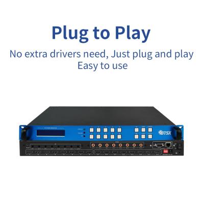 China Professional 8x8 HDMI Matrix Switcher with 4Kx2K@60Hz Audio De-embedding and EDID Management for Multi-Zone Video Wall for sale
