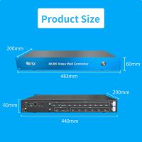 China Industrial Grade 8K60 Video Wall Controller with FPGA Real-Time Hardware and 15xHDMI Output for Large Screen Display Wall for sale