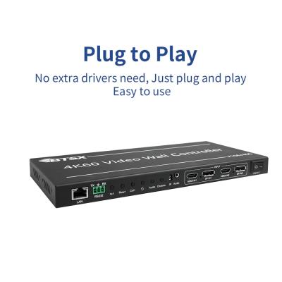 China 4K60 Video Wall Controller 1 into 6 out HDMI Video Wall Processor with 3840x2400@60Hz and 180° Rotation for Multi-Screen Display for sale