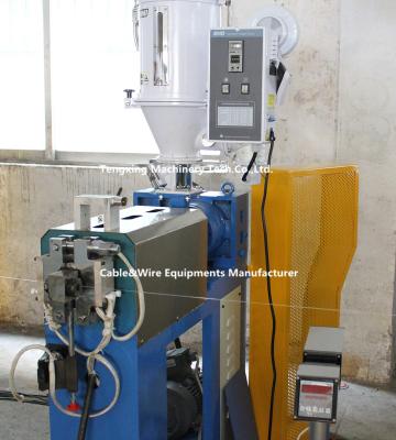 China Φ30 plastic PVC,PE, PU extruding machine for sale