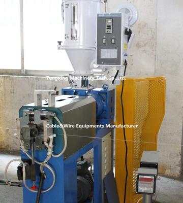 China Φ50 PVC, PE insulating wire extrusion line for sale