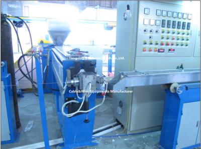 China China PVC insulation cable wire with braiding extruding machine production line factory for sale