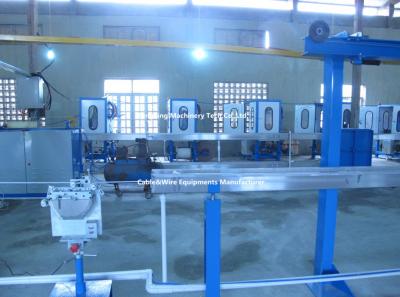 China PVC insulation cable wire with color injection  extrusion production line for sale