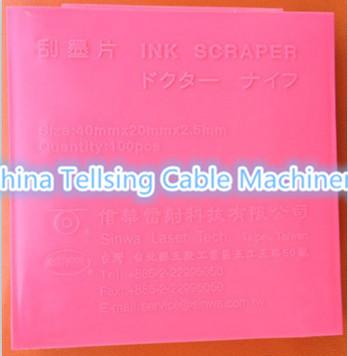 China good quality plastic scraping ink slice for printing cable wire China supplier Tellsing for sale