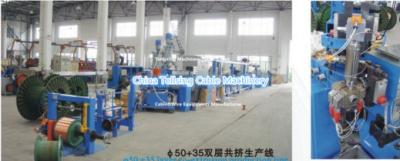 China top quality plastic PVC communication coaxial wire cable extrusion machine production line  China company tellsing for sale