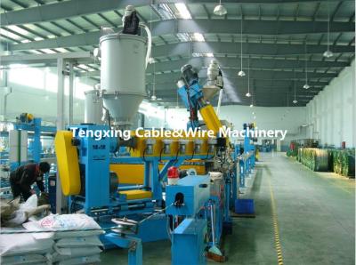 China top quality plastic PVC communication coaxial wire cable extrusion machine production line  China company tellsing for sale