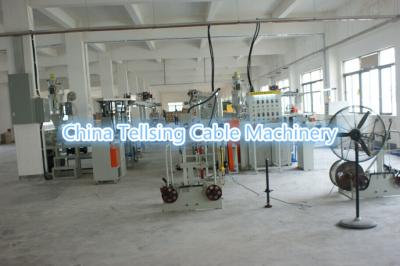 China top quality plastic PVC communication coaxial wire cable extrusion machine production line  China company tellsing for sale