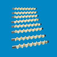 China Rotating Screw Blades Ceramic Screw Conveyor With High Purity Alumina Weibull Modulus 10-11 M for sale