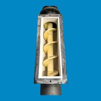 China Yellow High Performance Ceramic Screw Conveyor With Alumina Axial Screw Conveyors for sale