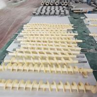 China Yellow High Performance Ceramic Screw Conveyor With Alumina Axial Screw Conveyors for sale