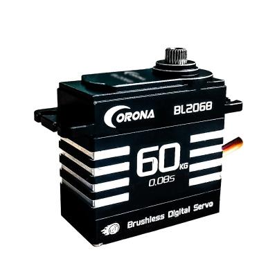 China Brushless Servo Motor 60kg 8.4V High Torque 180 Degree BL2068HV for RC Racing Car for sale