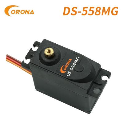 China Corona DS558MG Digital Standard RC Servo 10kg Torque Metal Gear 4.8V-6.0V for Tank Car Boat for sale