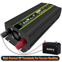 China 12v 24v Lithium Battery Accessories Pure Sine Wave 2000W Full Power Car Solar Inverter for sale