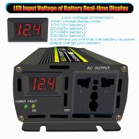 China 12v 24v Lithium Battery Accessories Pure Sine Wave 2000W Full Power Car Solar Inverter for sale
