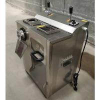 China Hotel Commercial Meat Cutter And Grinder Small Desktop Stainless Steel Mechanical Automatic Meat Mincer Machine for sale