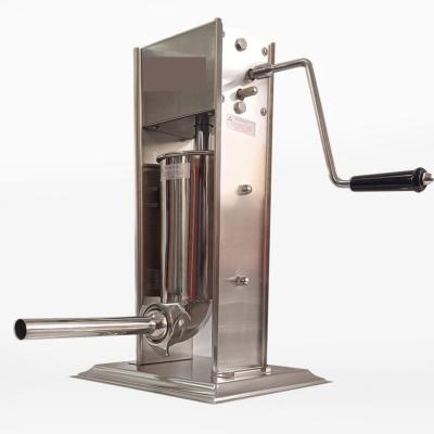 China Mini 3L Stainless Steel Manual Sausage Machine Electric Sausage Filler for sale
