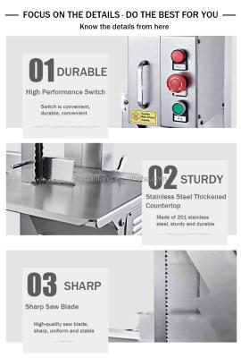 China Heavy Duty Electric Bone Saw Machine Commercial Stainless Steel for sale