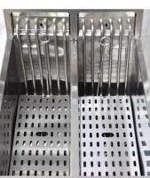 China New commercial fryer with oil filter electric fryer Hamburg and French fries fryer for sale