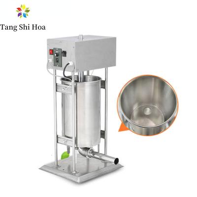 China 10 Liters Stainless Electric Sausage Machine Syringe Sausage Filling Stuffer for sale