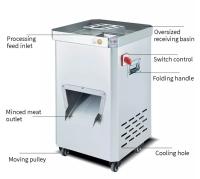 China 200KG/H Vertical Electric Meat Cutting Machine Stainless Steel Meat Slicer Machine for sale