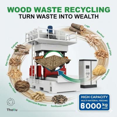 China Molded Presswood Pallet Maker Machine For Waste Wood for sale