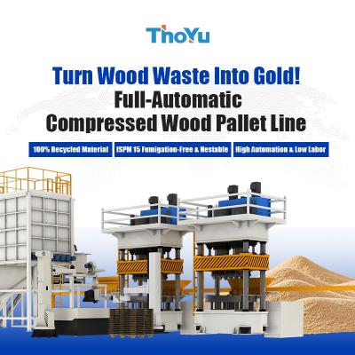 China Wood Pallet Press Machine For Recycling Waste Kraft Paper for sale