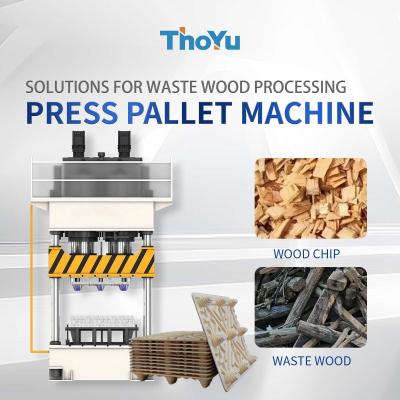 China 1600ton Reusable Pressed Wood Pallet Making Machine 75kW 220V for sale