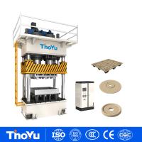 China Engineered Molded Wood Pallet Making Machine 4 Way Presswood Pallet Machine for sale