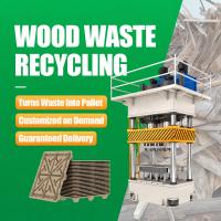 China 1200*1000 mm Automatic Double Molds Wood Pallet Machine in India for sale