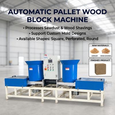 China Sawdust Pressed Wood Pallet Block Production Line Machine for sale