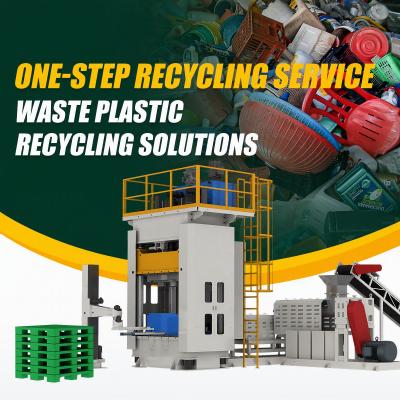 China Brazil Pressed Plastic Pallet Machine for Waste Plastics Solution for sale
