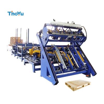 China ThoYu Supplies Wooden Pallet Nailing Machine With 60 Pallets Per Hour And 7 Nails Per Second. Ideal For EPAL And American Stringer Pallets. Get A Quotation. for sale