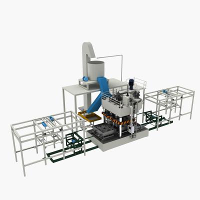 China Fully Automatic Coconut Fiber Pallet Making Machine for Pressed Pallet for sale