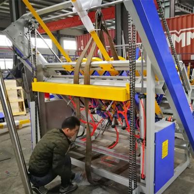 China 1000*1200 Mm Automatic EURO Wooden Pallet Tray Nailing Machine for sale