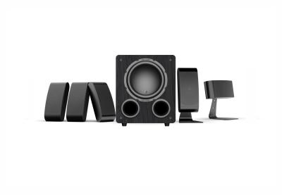 China U3-C110 5.1 Channel Wall-Mounted Home Cinema System Dual 2.75-inch Driver 180W Dynamic Power 110dB Output for sale