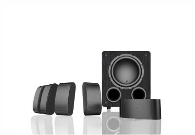 China U4max-C110 5.1 Channel Wall-Mounted Home Cinema System 110dB Output Neodymium Magnet Speaker Multi-Mount Setup for sale