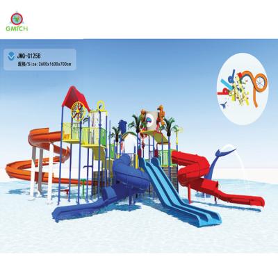 China Custom Design Big Water Slide FRP Large Water House Water Play Equipment for sale