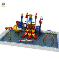 China Anti Static Children Mini Water Park Pool Slide Water Spray Park Equipment for sale