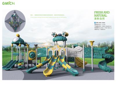China China High Quality Outdoor Playground Equipment Children Plastic Slide Set Amusement Park for sale