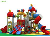 China Kids Amusement Park Outdoor Garden Plastic Slide Commercial Park Play Set Playground Equipment for sale