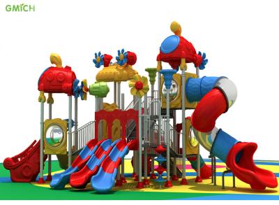 China Kids Amusement Park Outdoor Garden Plastic Slide Commercial Park Play Set Playground Equipment for sale