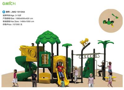 China Children Amusement Park Playground Outdoor Play Equipment Items Big Plastic Slide Set for sale