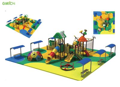 China Attractive Appearance Commercial Outdoor Playground Equipment Children Plastic Slide Set for sale