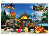 China LLDPE Plastic Children Outdoor Playground Amusement Park Childrens Plastic Slide Set for sale