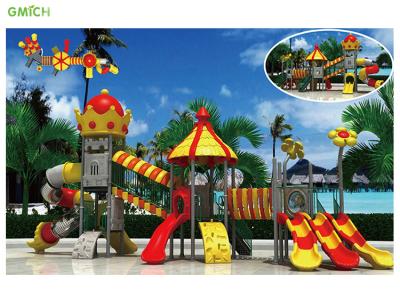 China LLDPE Plastic Children Outdoor Playground Amusement Park Childrens Plastic Slide Set for sale