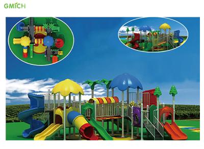 China 3-15 Years Old Children Outdoor Playground Equipmen Plastic Slide Set Anti Crack for sale